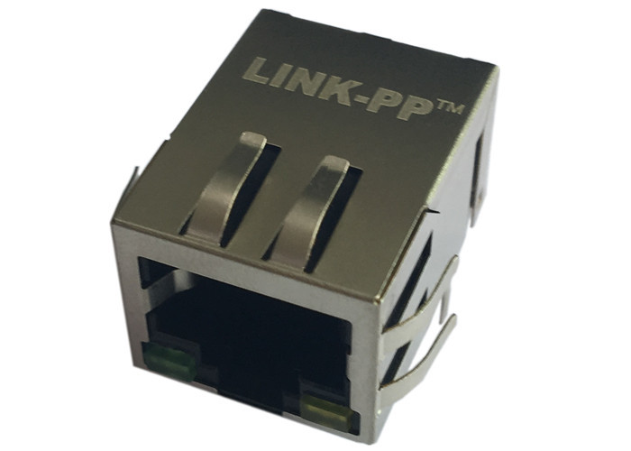 자석 RJ45 잭 LPJ0017GANL Conn 10/100Base 8 위치 LED-Y-G 방패