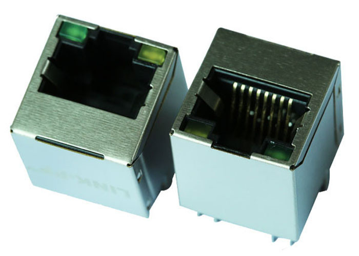 PH1128-V2311-A 수직 Rj45 RJ45 자기학 잭 10/100Mbps LPJD0012BDNL