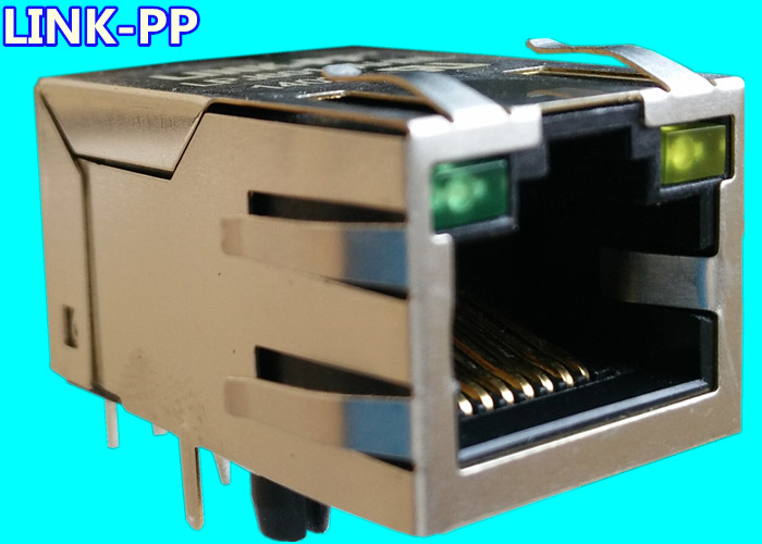 LEDs IP-PBX에 TS-50005 이더네트 Rj45 연결관 LPJ1014AGNL 탭 위로 10/100M