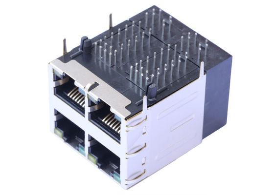 4 LED LPJG27082AHNL를 가진 항구 기가비트 POE RJ45 연결관 Magjack 1000Base-T